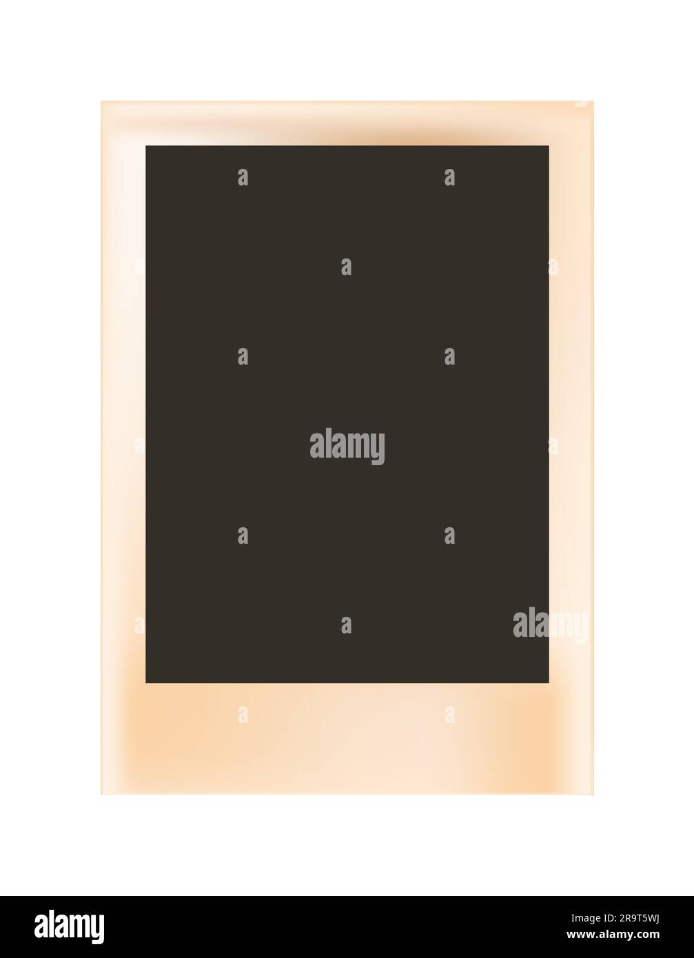 Instant photo Rectangle vertical old photo frame. Vector illustration ...
