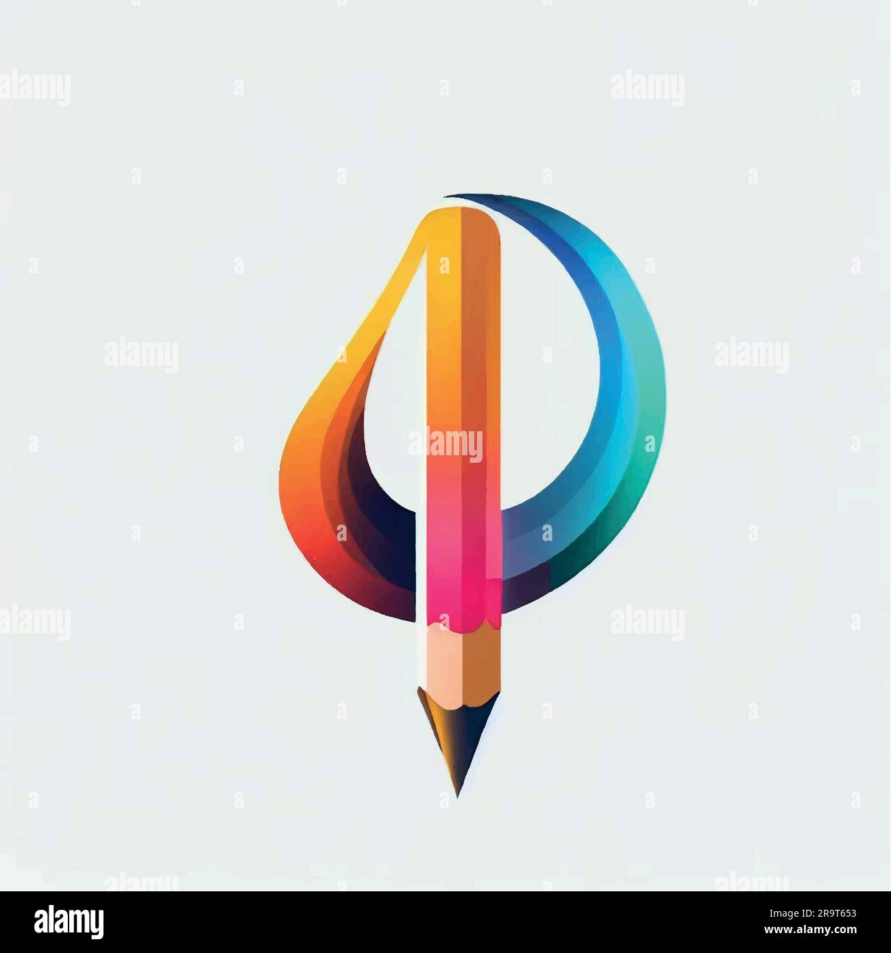 Colored pencil icon Stock Vector Images - Alamy