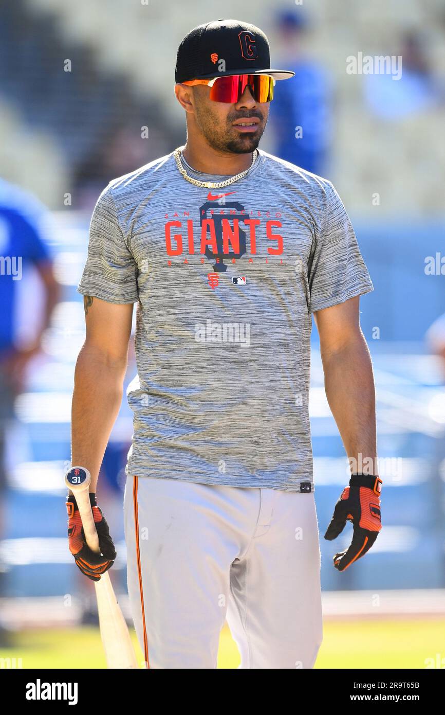 LOS ANGELES, CA - JUNE 17: San Francisco Giants first baseman LaMonte ...