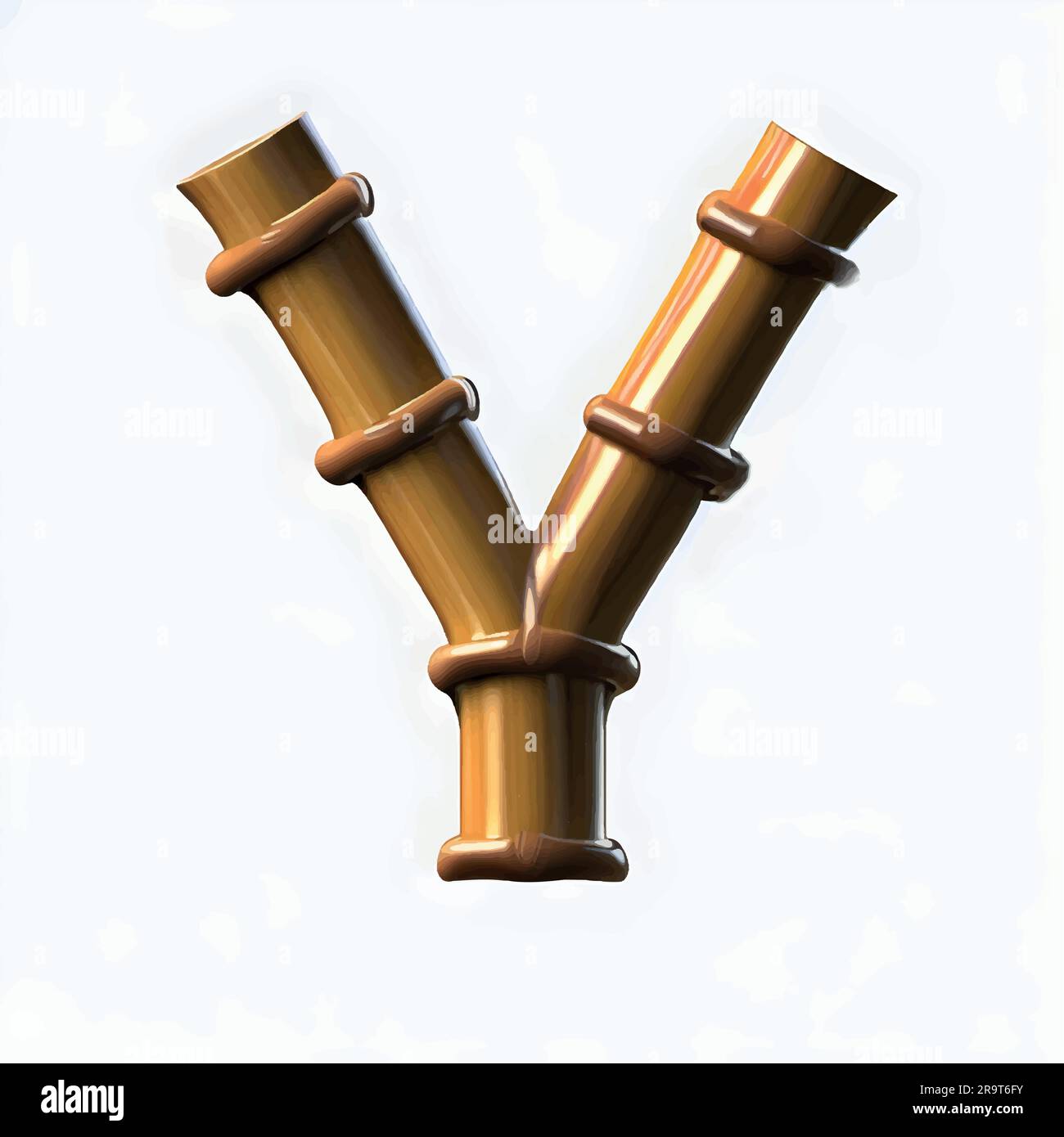 capital letter y in bamboo with white background. Bamboo alphabet ...