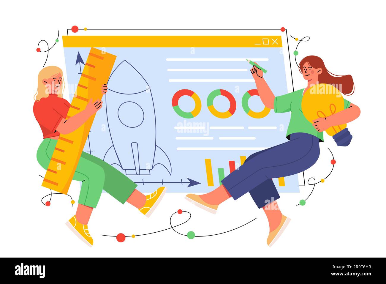 Group project planner Stock Vector Images - Alamy