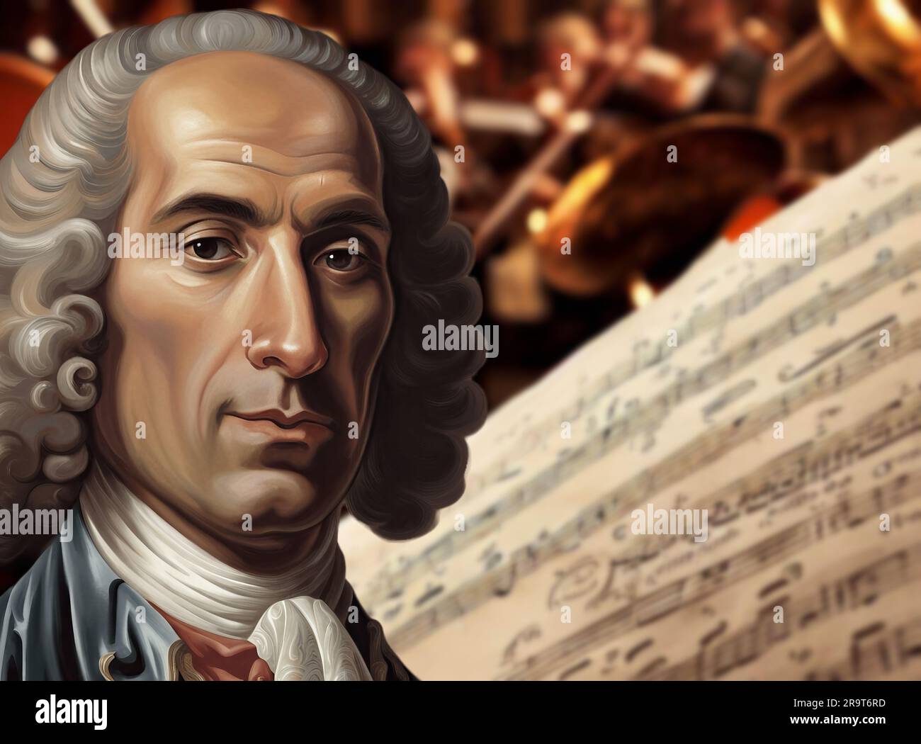 Giuseppe domenico scarlatti italian composer hi-res stock photography ...