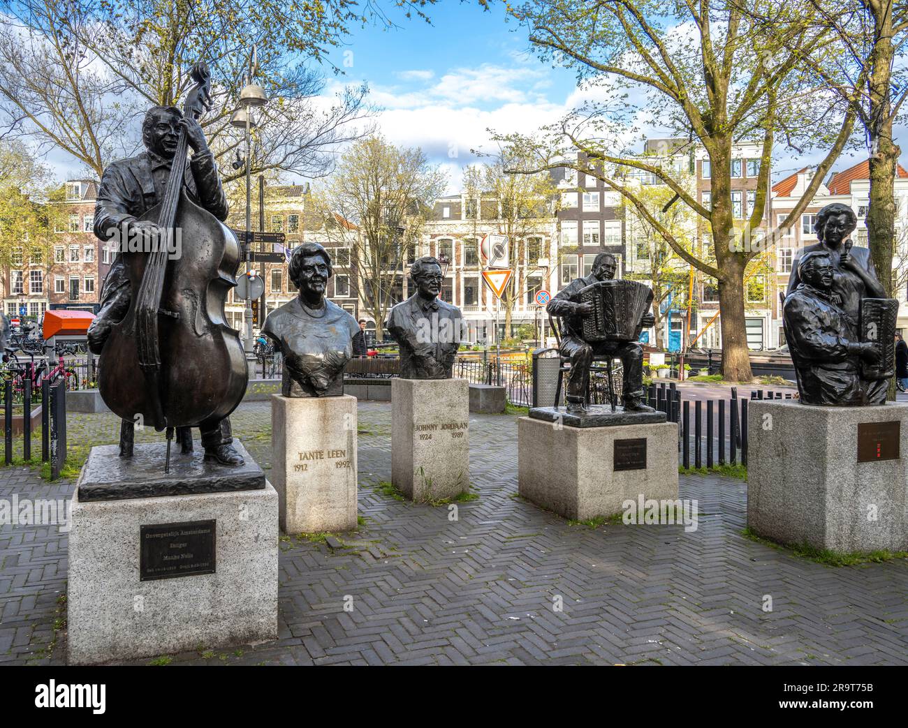 square dedicated to 20th century Dutch muscians Stock Photo - Alamy