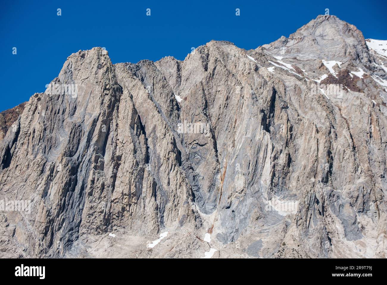 Metamorphic rock, Convict Lake, eastern Sierra Mountains, California ...