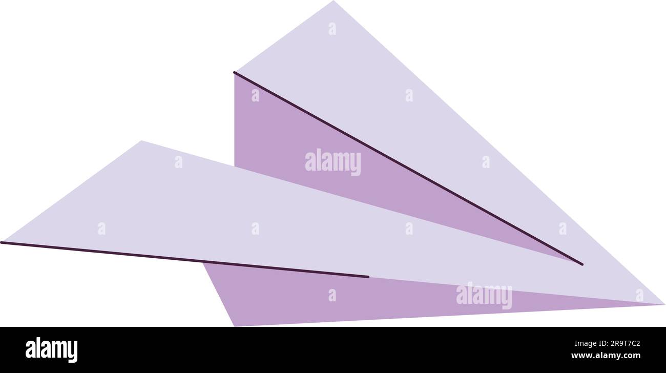 Isolated colored airplane paper sketch icon Vector Stock Vector Image ...