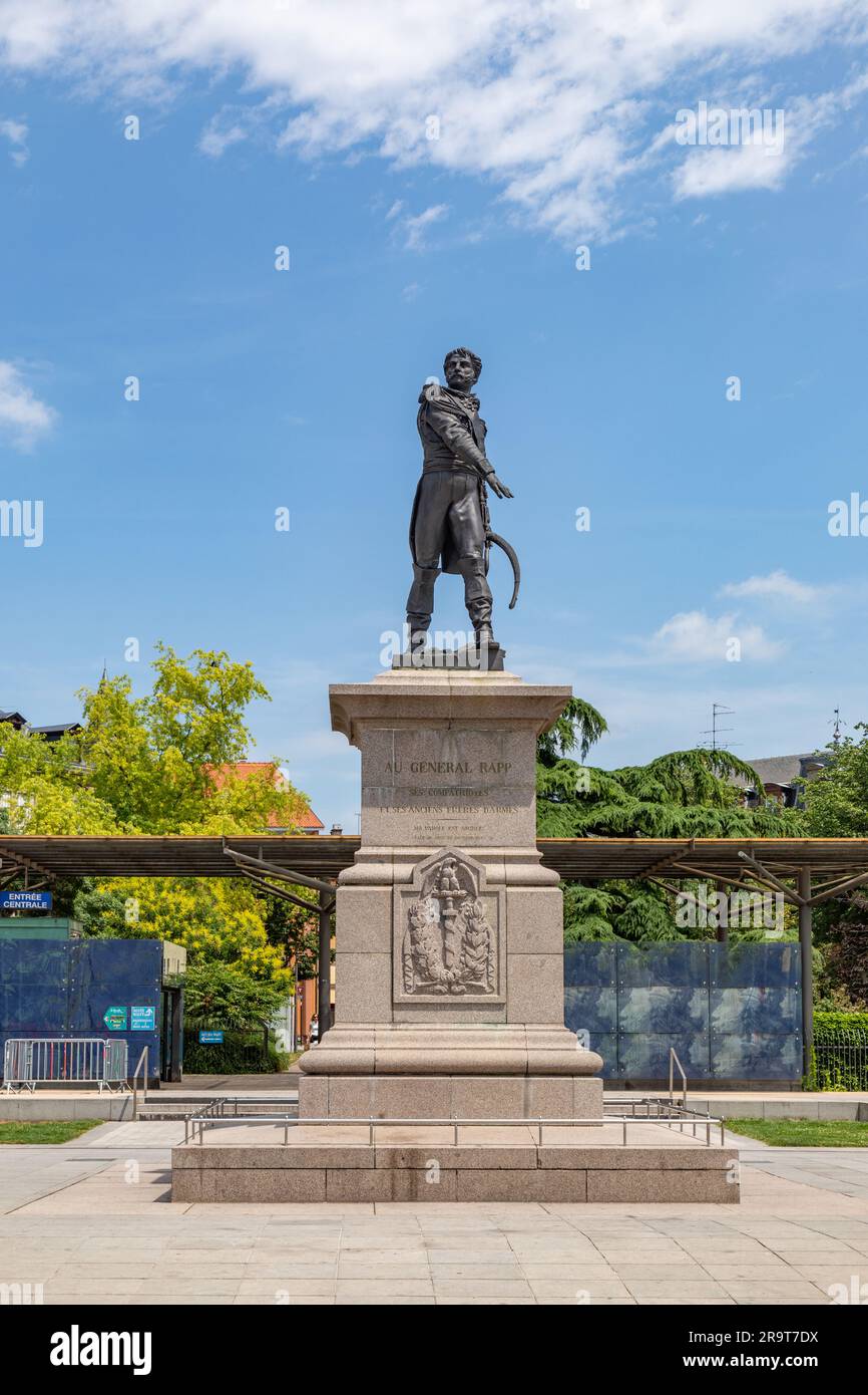 Colmar, France - June 21, 2023: statue of General Rapp at Rapp square ...