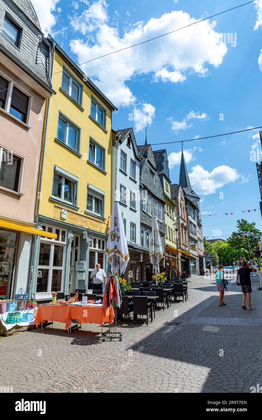Montabaur, Germany - June 15, 2023: people enjoy visiting old town of ...