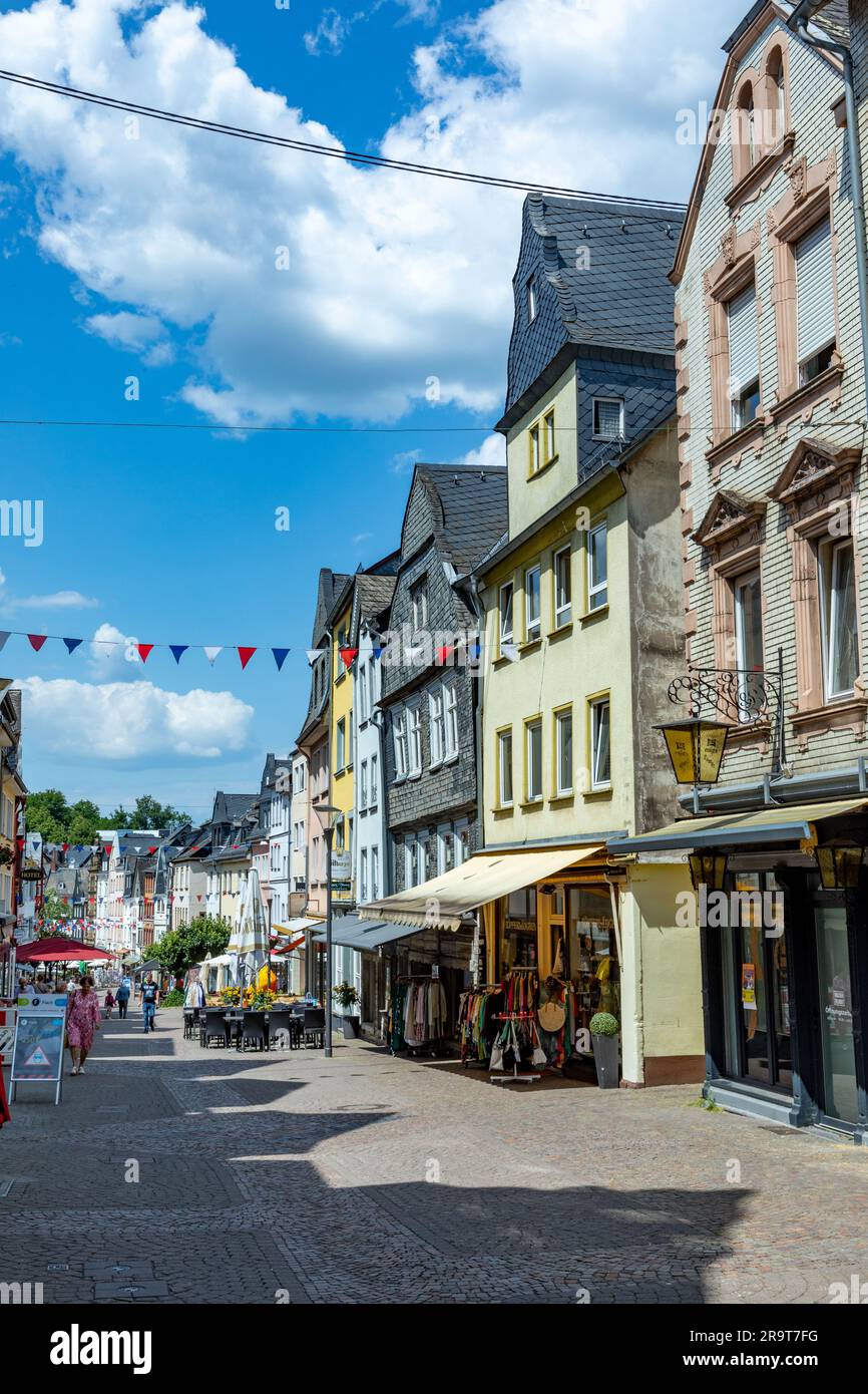 Montabaur, Germany - June 15, 2023: people enjoy visiting old town of ...