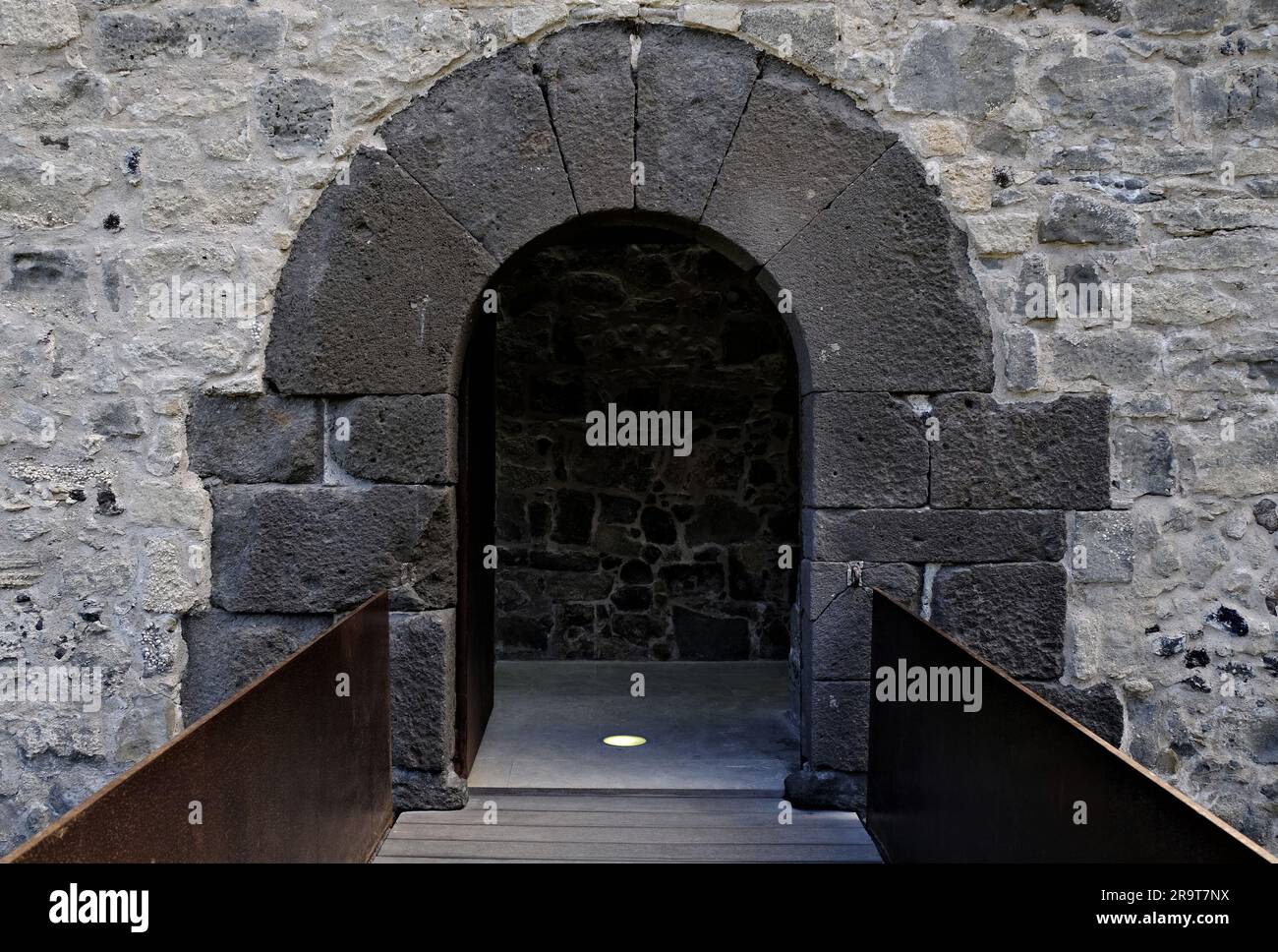 Passage into an ancient castle, Middle Ages architecture Stock Photo ...