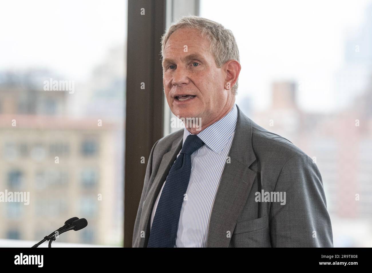 MTA Chair and CEO Janno Lieber speaks during Governor Kathy Hochul ...