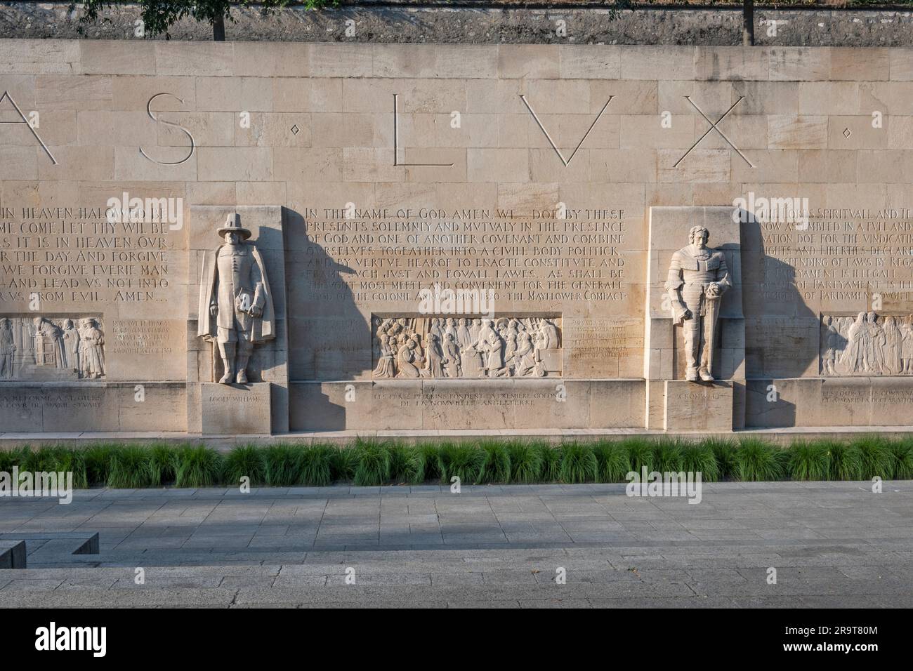 GENEVA, SWITZERLAND - JUNE 18, 2023: Sunset view of Reformation Wall ...