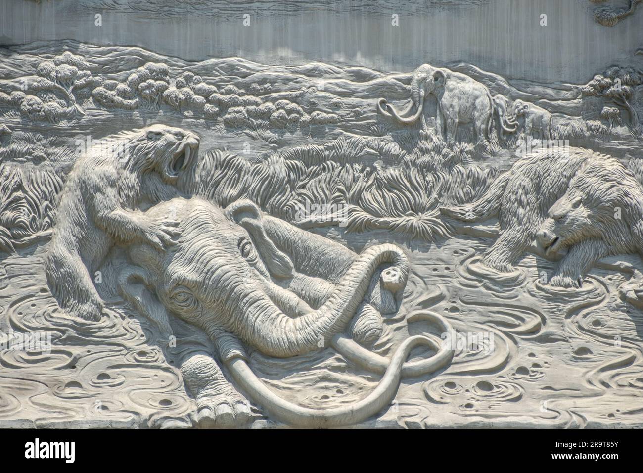 La Brea Tar Pits, Los Angeles, California, USA Stock Photo - Alamy