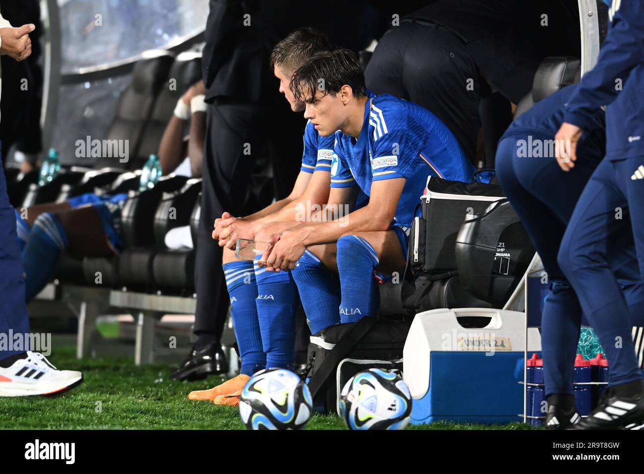Samuele Ricci (Italy U21)Lorenzo Colombo (Italy U21) during the UEFA ...