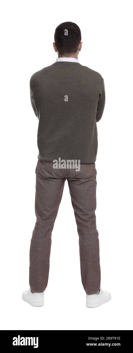 Successful businessman back view isolated Cut Out Stock Images ...