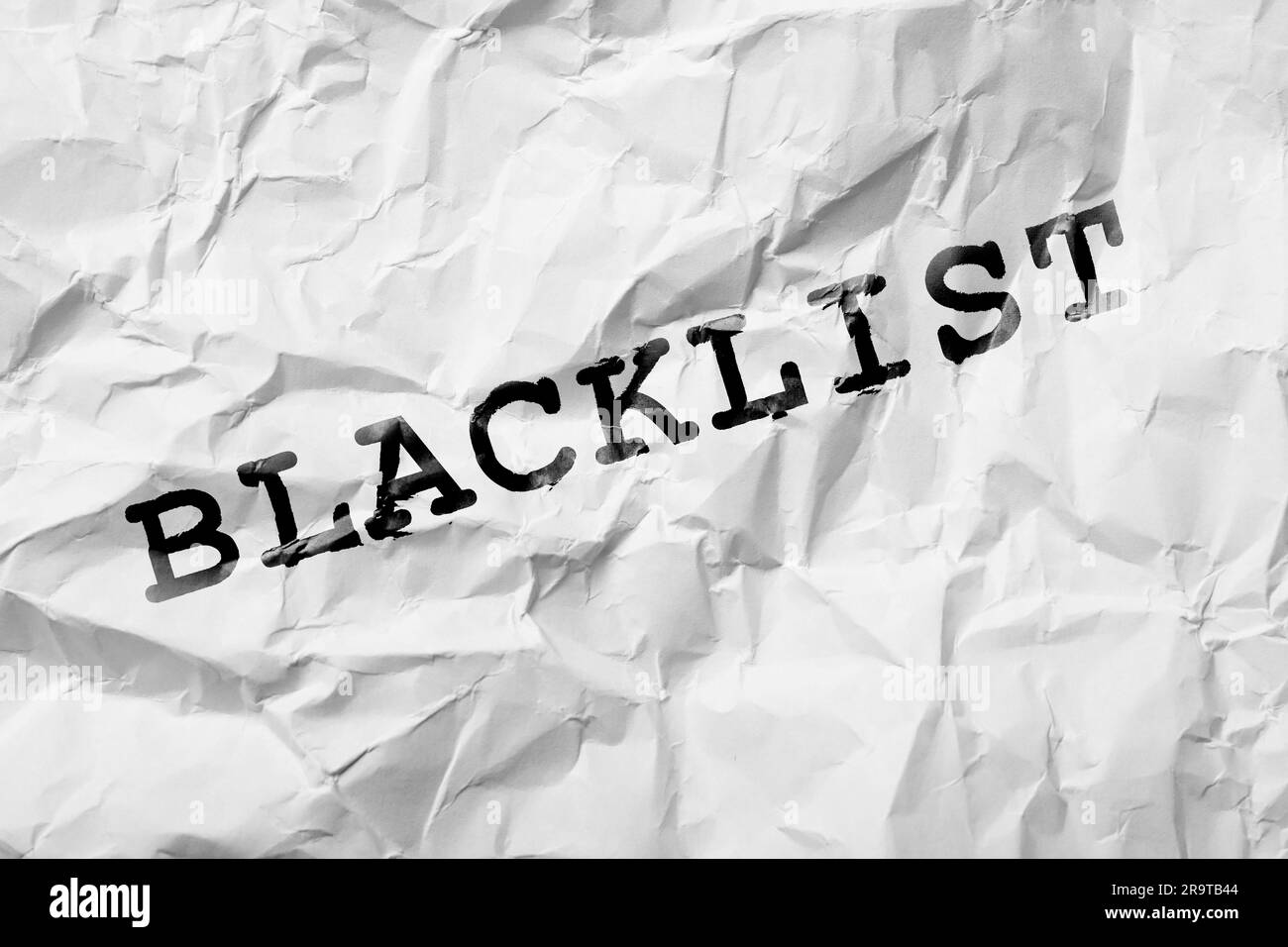 Prohibited list Black and White Stock Photos & Images - Alamy