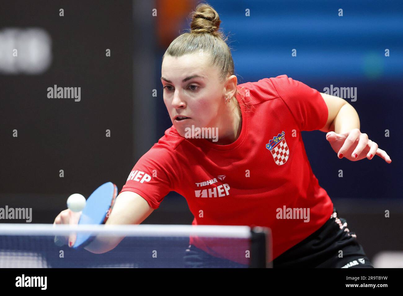 Zagreb, Croatia. 28th June, 2023. Lea Rakovac of Croatia competes ...