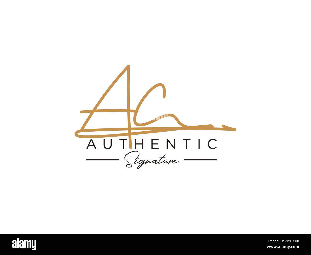 AC Signature Logo Template Vector Stock Vector Image & Art - Alamy
