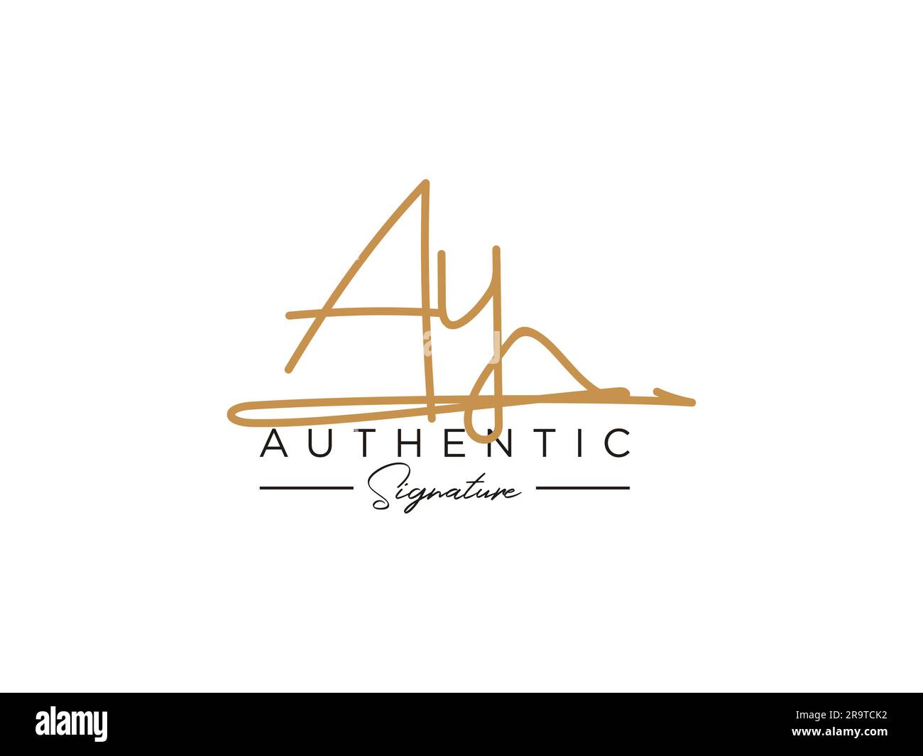 AY Signature Logo Template Vector Stock Vector Image & Art - Alamy