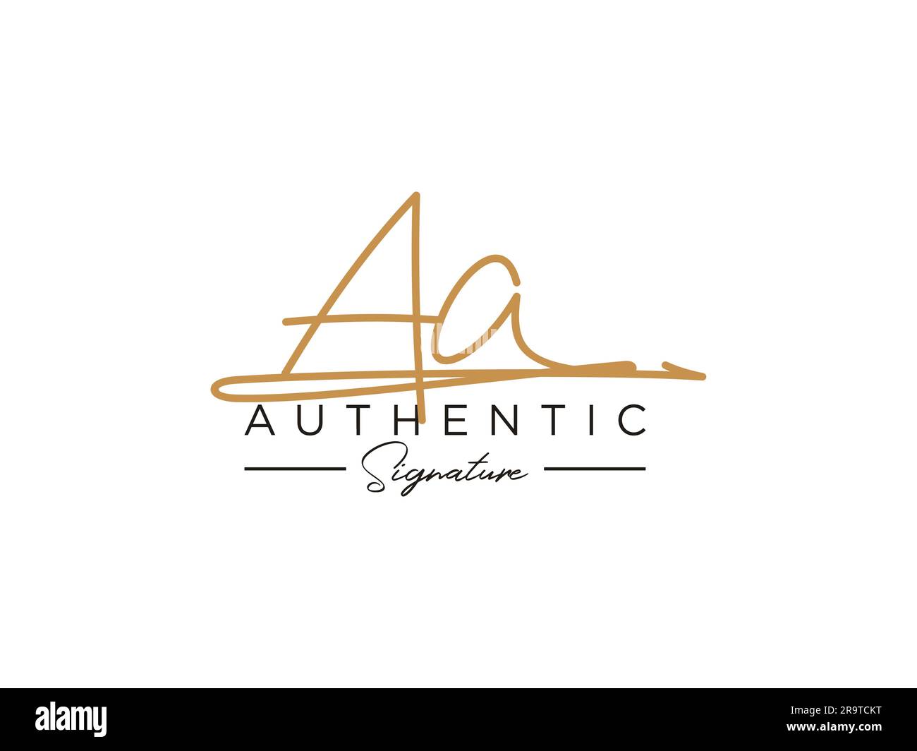 AA Signature Logo Template Vector Stock Vector Image & Art - Alamy