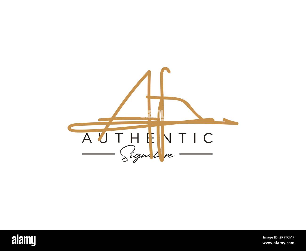 AF Signature Logo Template Vector Stock Vector Image & Art - Alamy