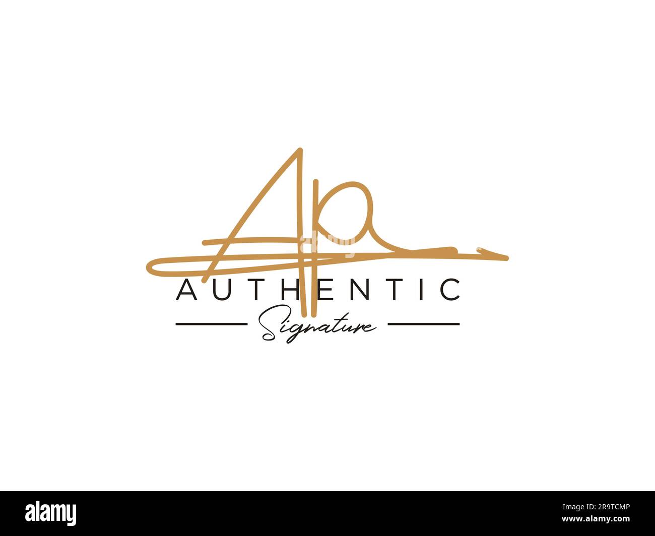 AP Signature Logo Template Vector Stock Vector Image & Art - Alamy