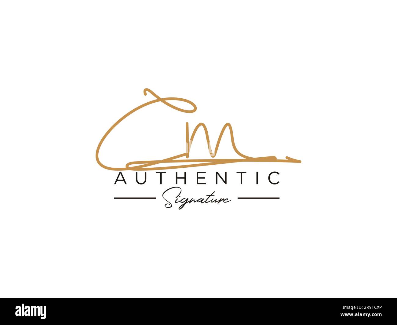 CM Signature Logo Template Vector Stock Vector Image & Art - Alamy