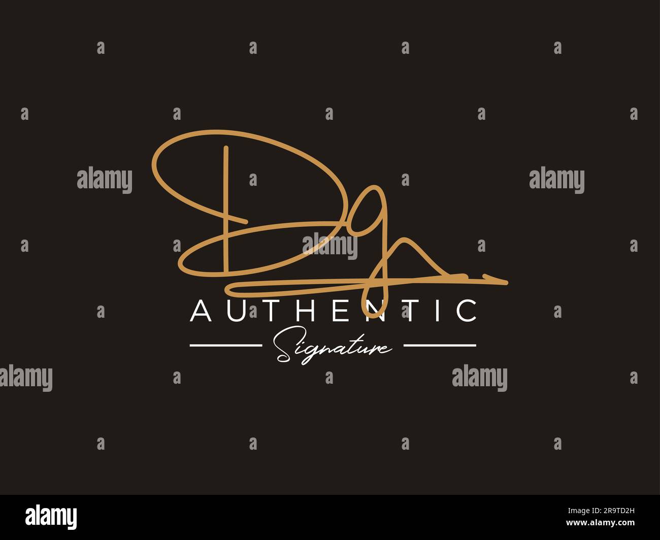 DG Signature Logo Template Vector Stock Vector Image & Art - Alamy