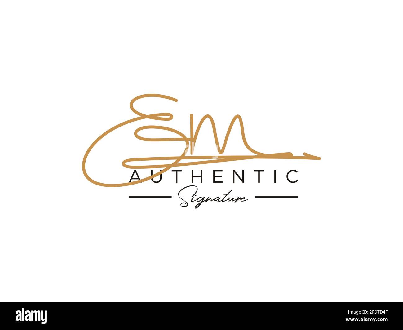 EM Signature Logo Template Vector Stock Vector Image & Art - Alamy