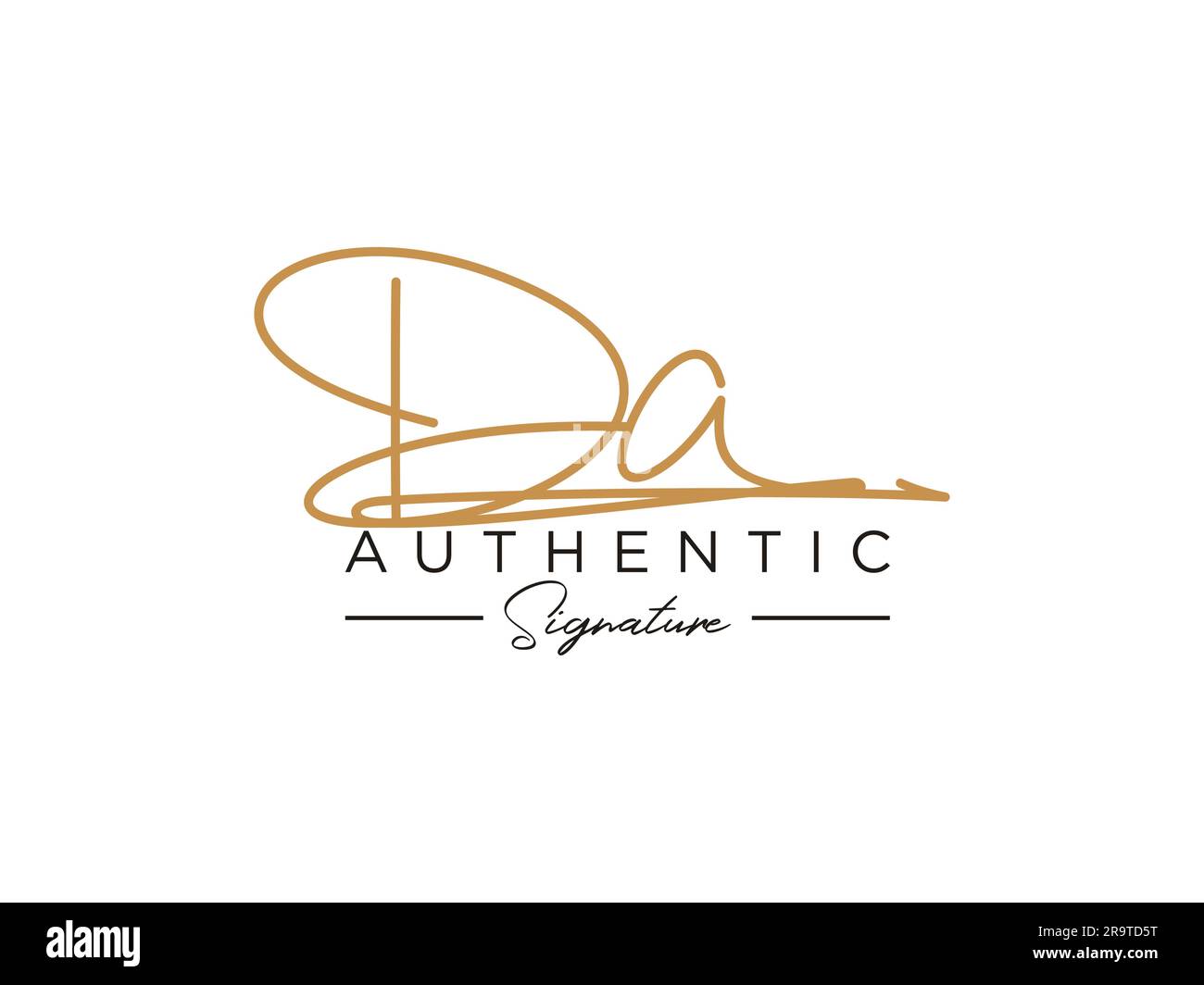 DA Signature Logo Template Vector Stock Vector Image & Art - Alamy