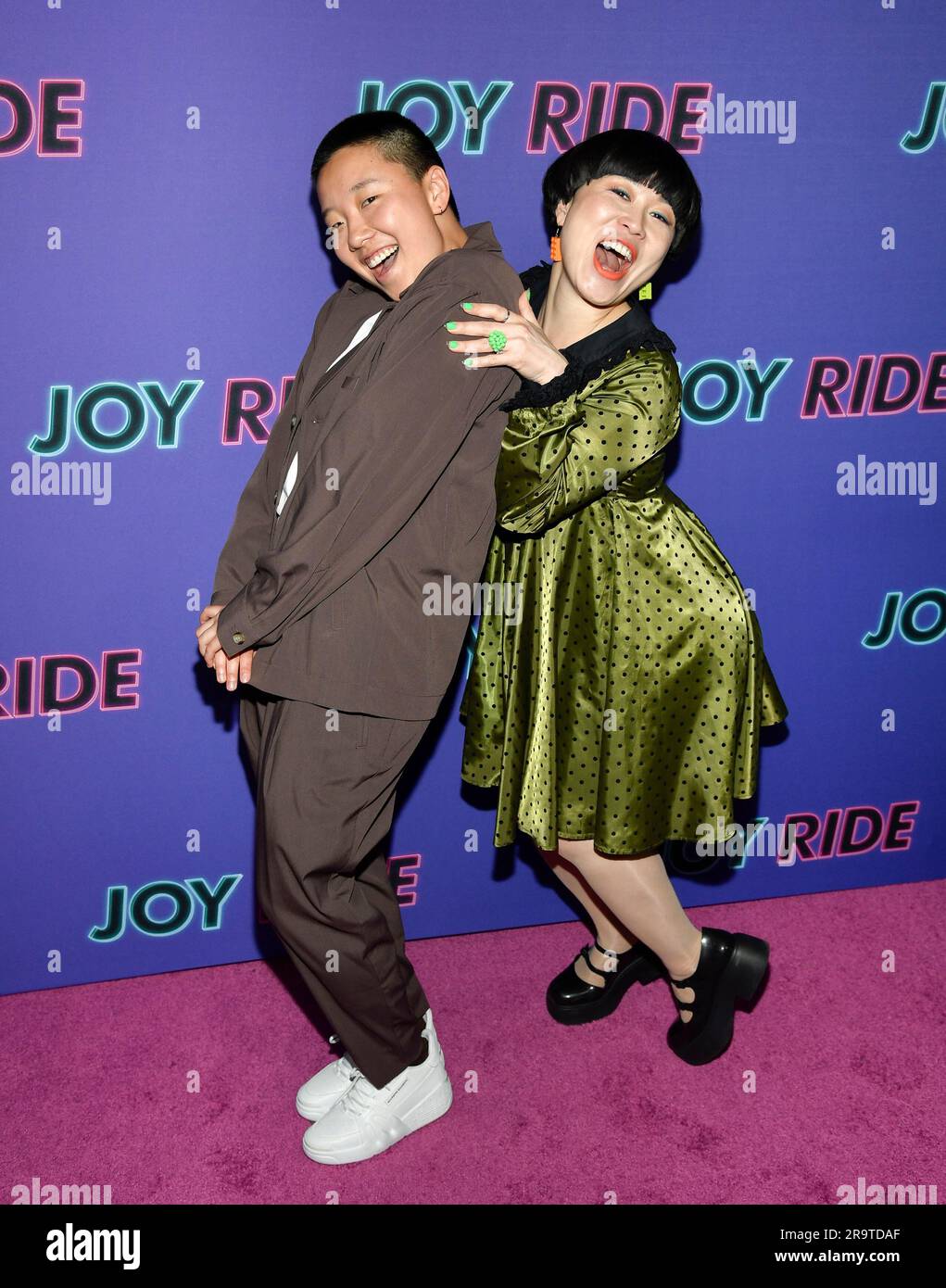 Sabrina Wu, left, and Atsuko Okatsuka attend the special screening of ...