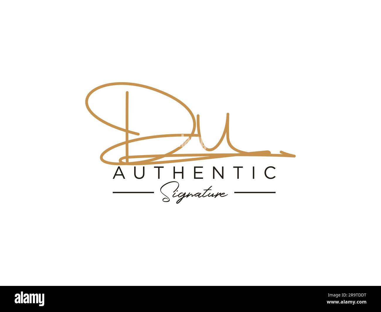 DU Signature Logo Template Vector Stock Vector Image & Art - Alamy
