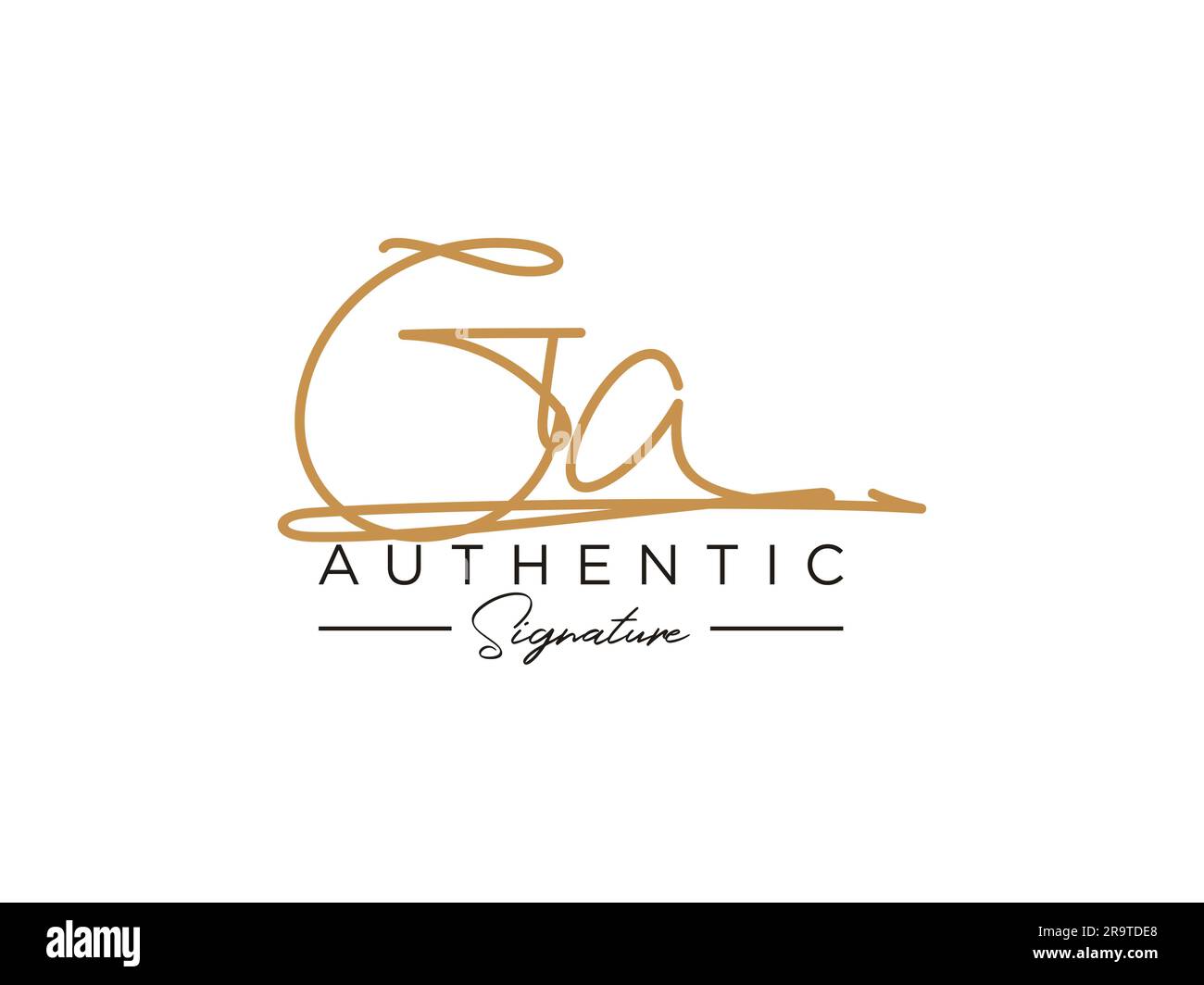 Ga signature Stock Vector Images - Alamy