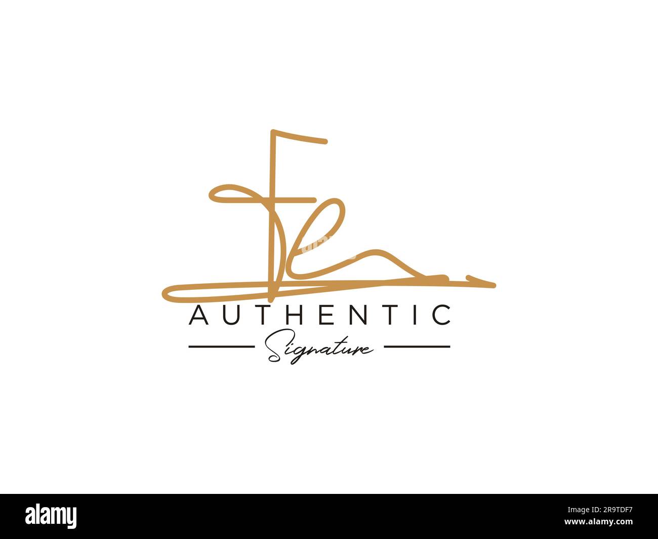 FE Signature Logo Template Vector Stock Vector Image & Art - Alamy