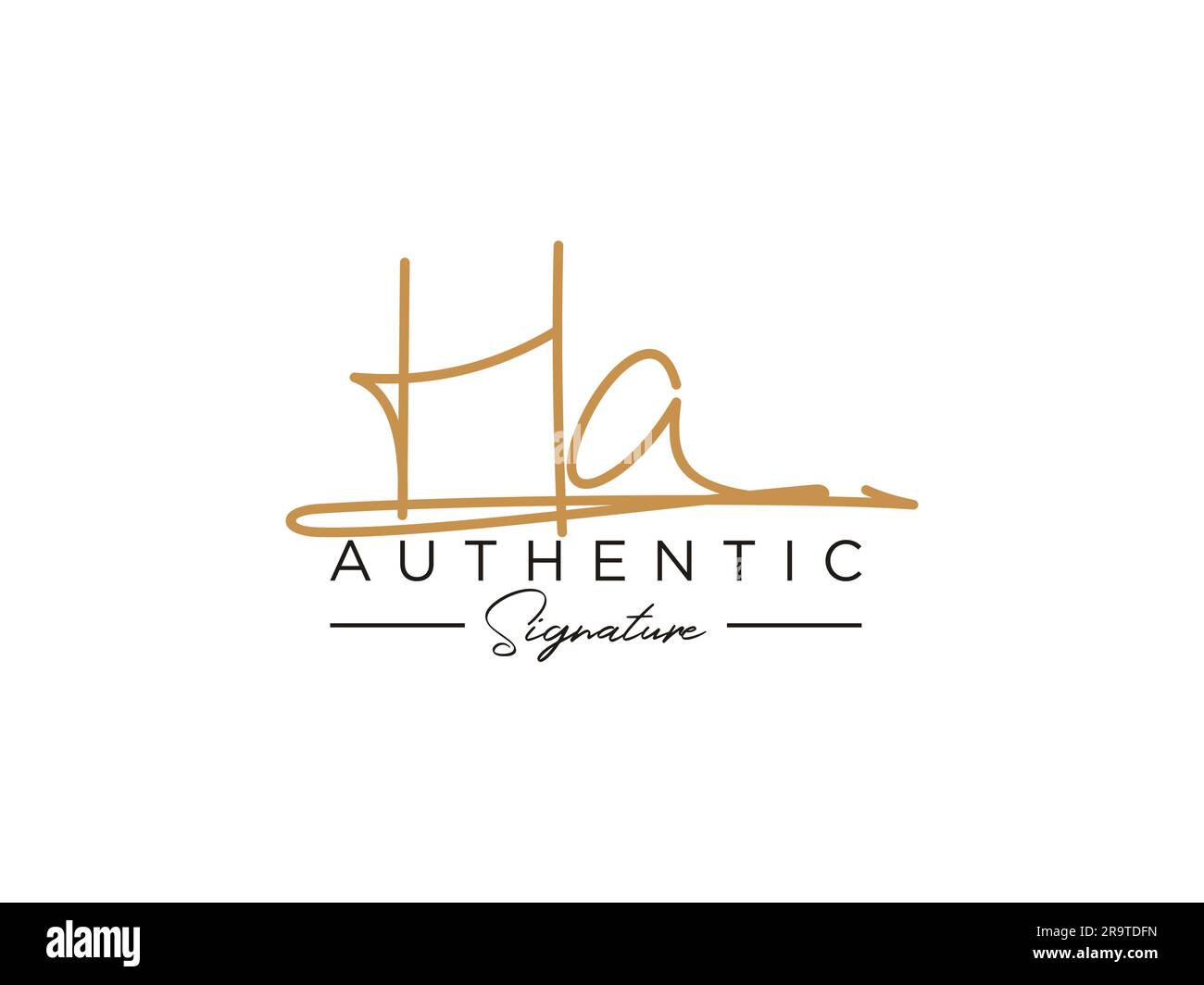 Ha signature Stock Vector Images - Alamy