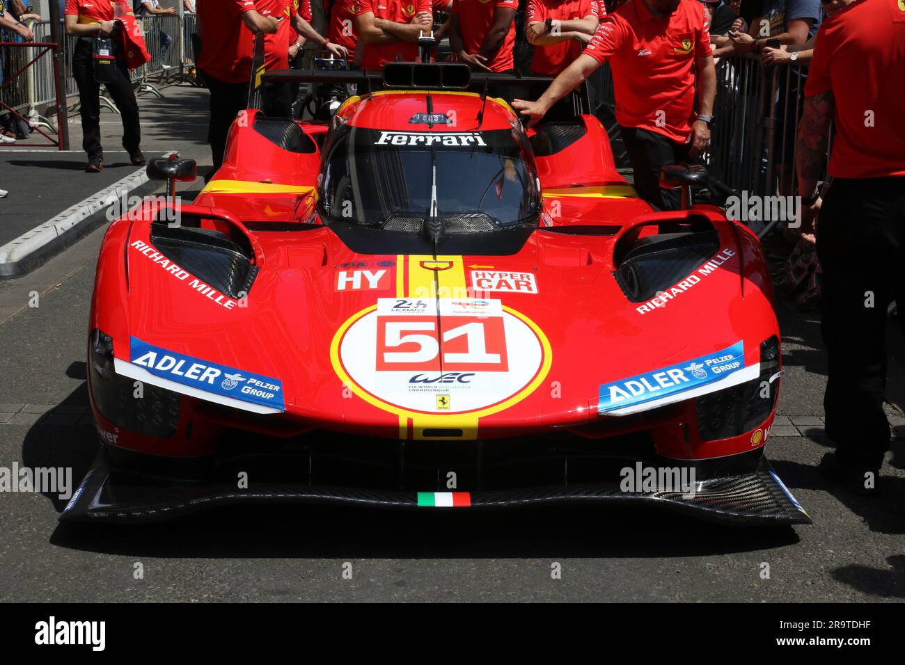 Le Mans 2023 centenary winner ferrari 499P hypercar number 51 Stock ...