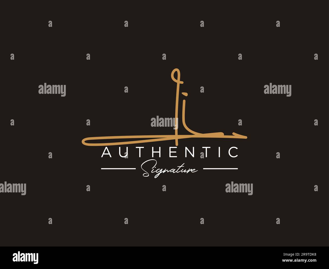 Ii monogram vector vectors hi-res stock photography and images - Alamy