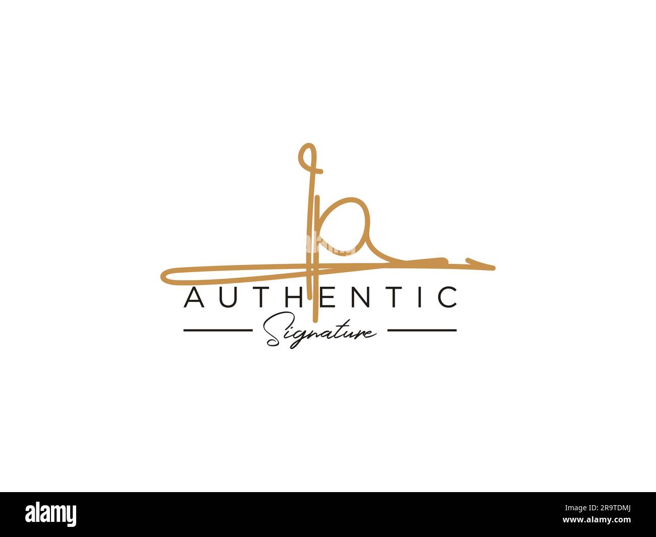 IP Signature Logo Template Vector Stock Vector Image & Art - Alamy