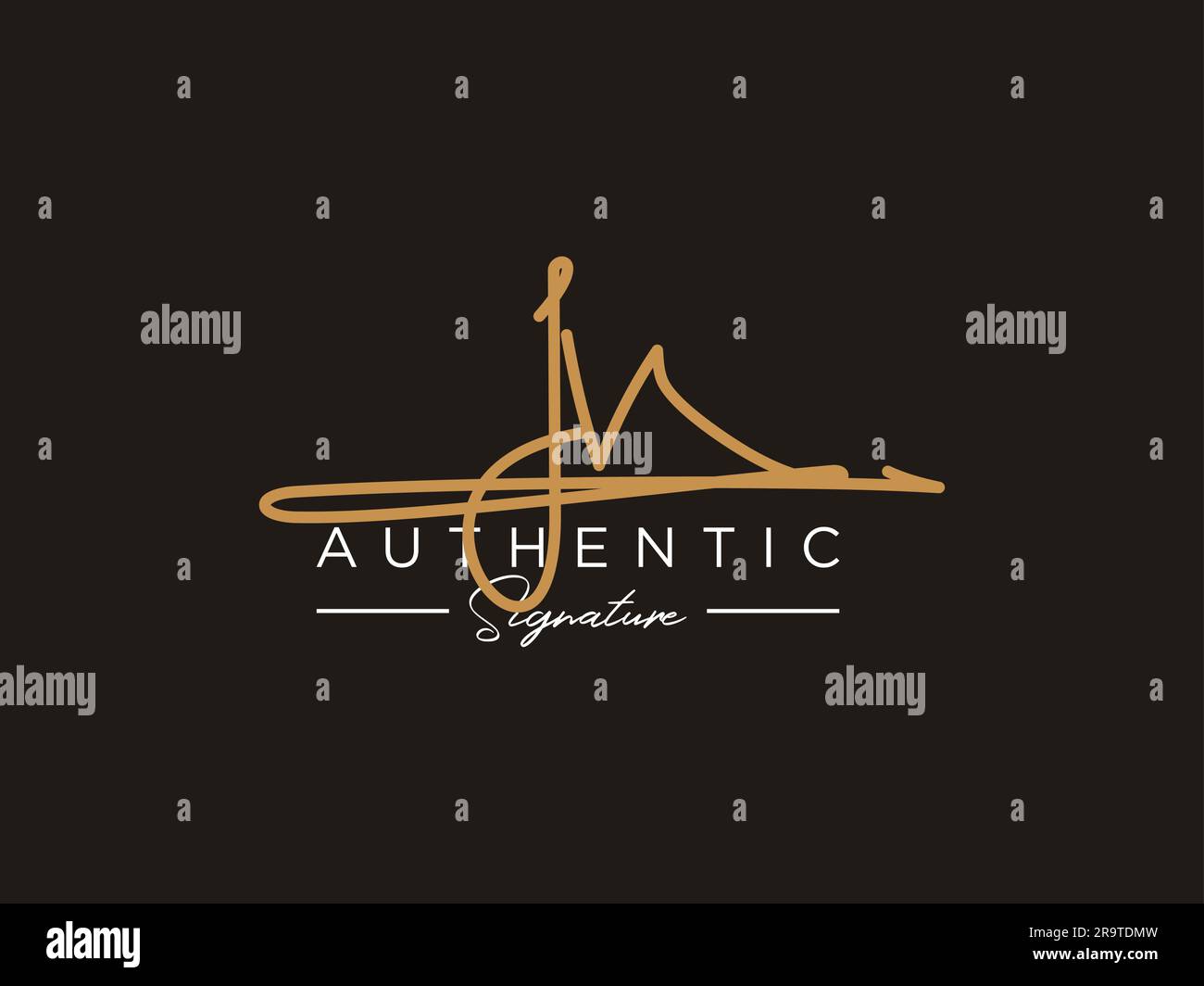 Jv signature Stock Vector Images - Alamy