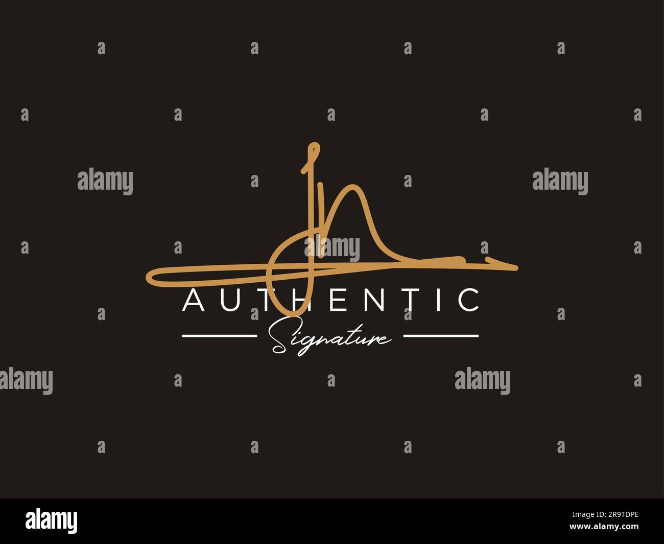 JN Signature Logo Template Vector Stock Vector Image & Art - Alamy