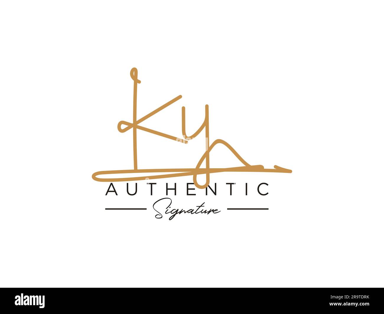 KY Signature Logo Template Vector Stock Vector Image & Art - Alamy