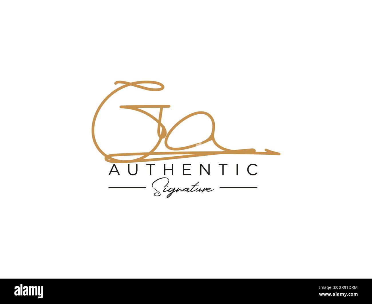 GO Signature Logo Template Vector Stock Vector Image & Art - Alamy