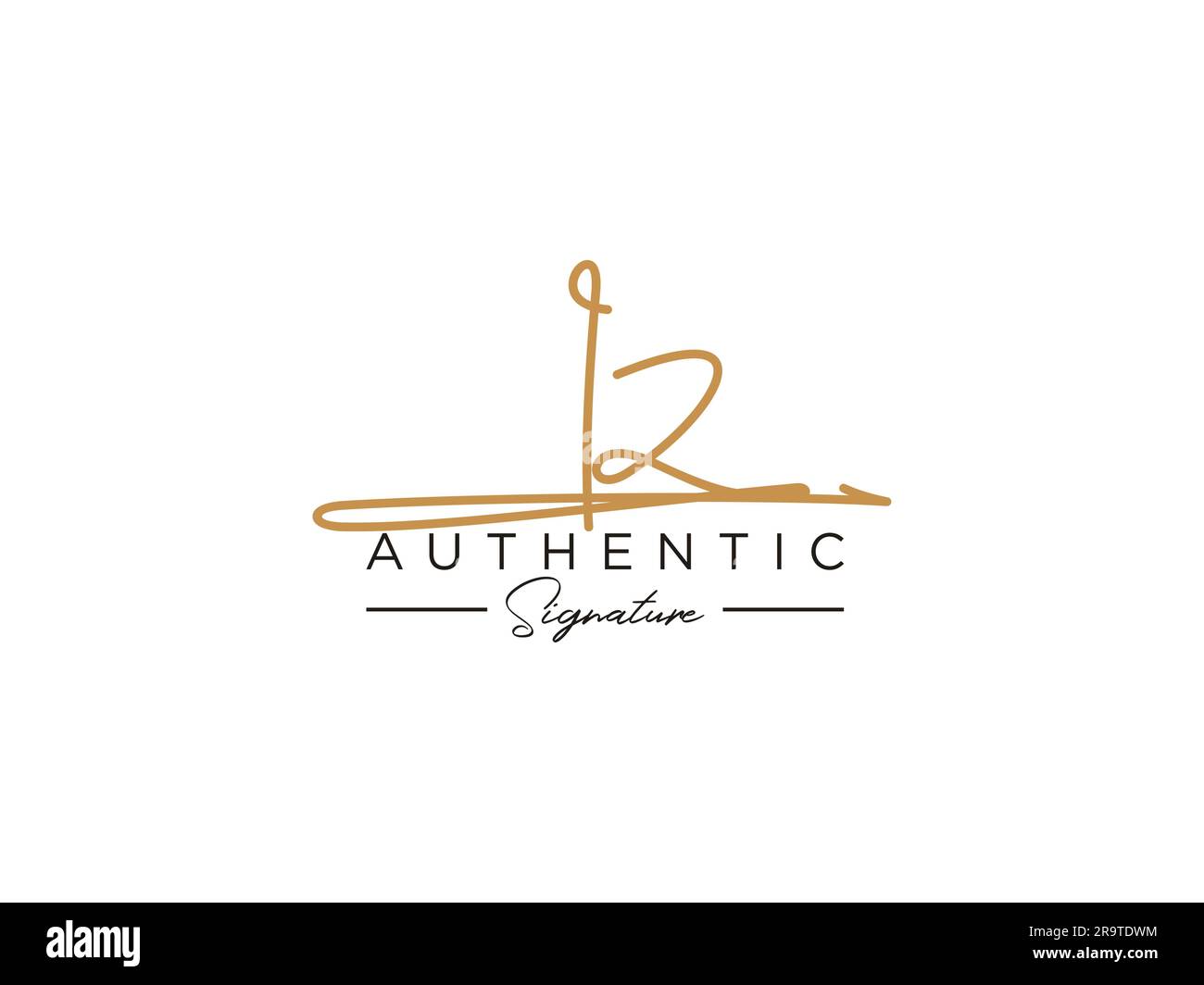 IZ Signature Logo Template Vector Stock Vector Image & Art - Alamy