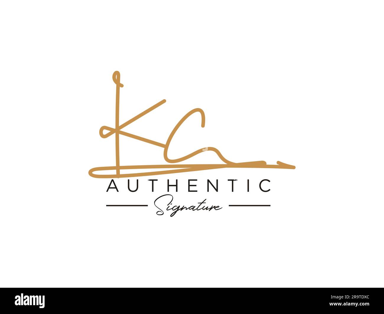 Initial kc logo vector vectors hi-res stock photography and images - Alamy