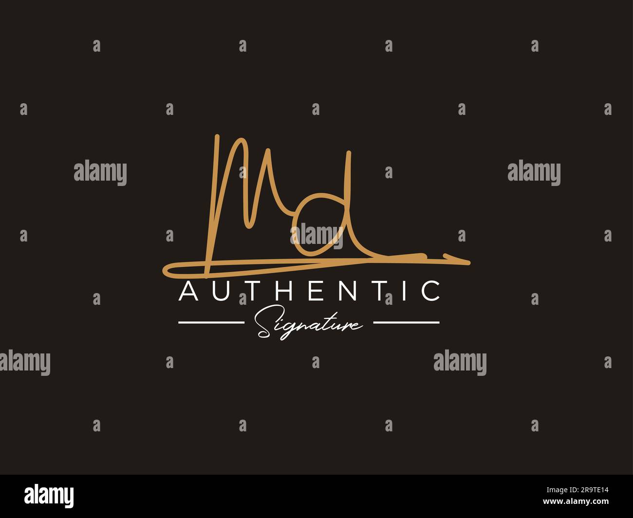 Letter md vector vectors hi-res stock photography and images - Alamy