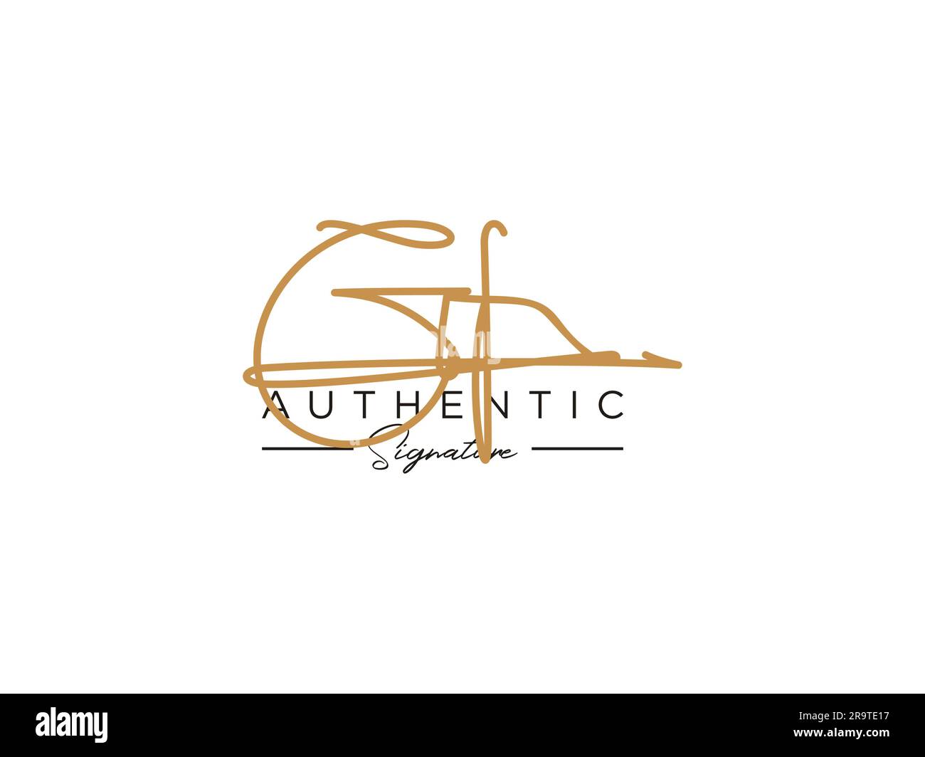 GF Signature Logo Template Vector Stock Vector Image & Art - Alamy