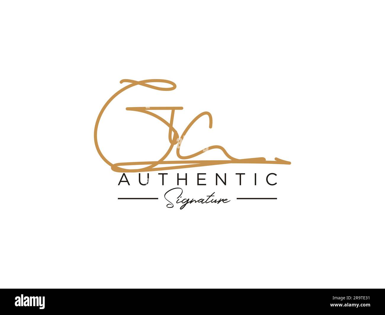 GC Signature Logo Template Vector Stock Vector Image & Art - Alamy