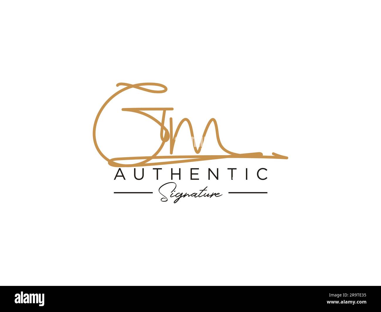 GM Signature Logo Template Vector Stock Vector Image & Art - Alamy