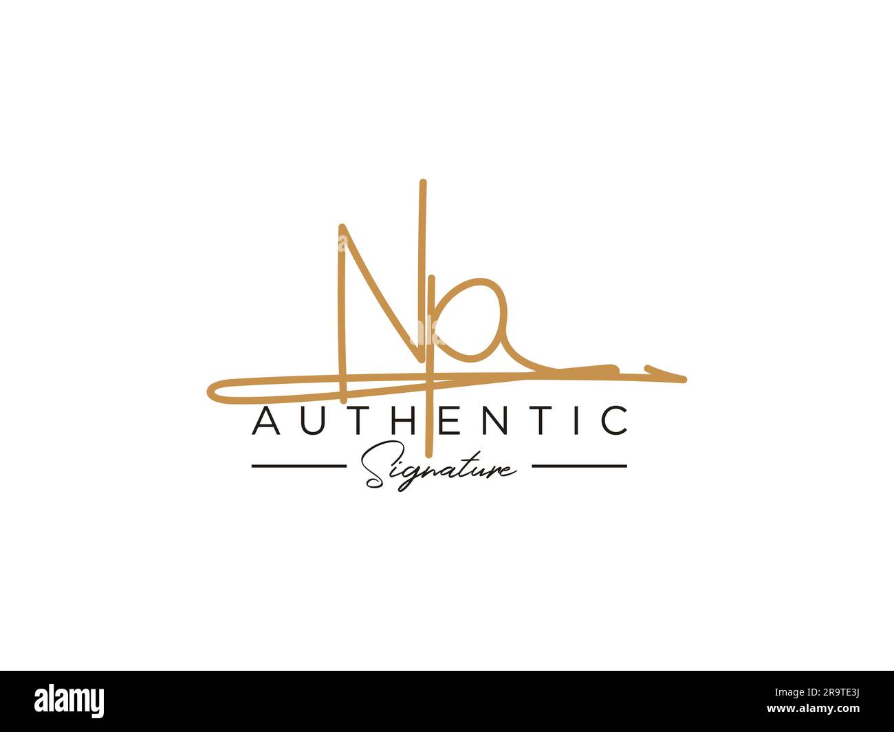 NP Signature Logo Template Vector Stock Vector Image & Art - Alamy