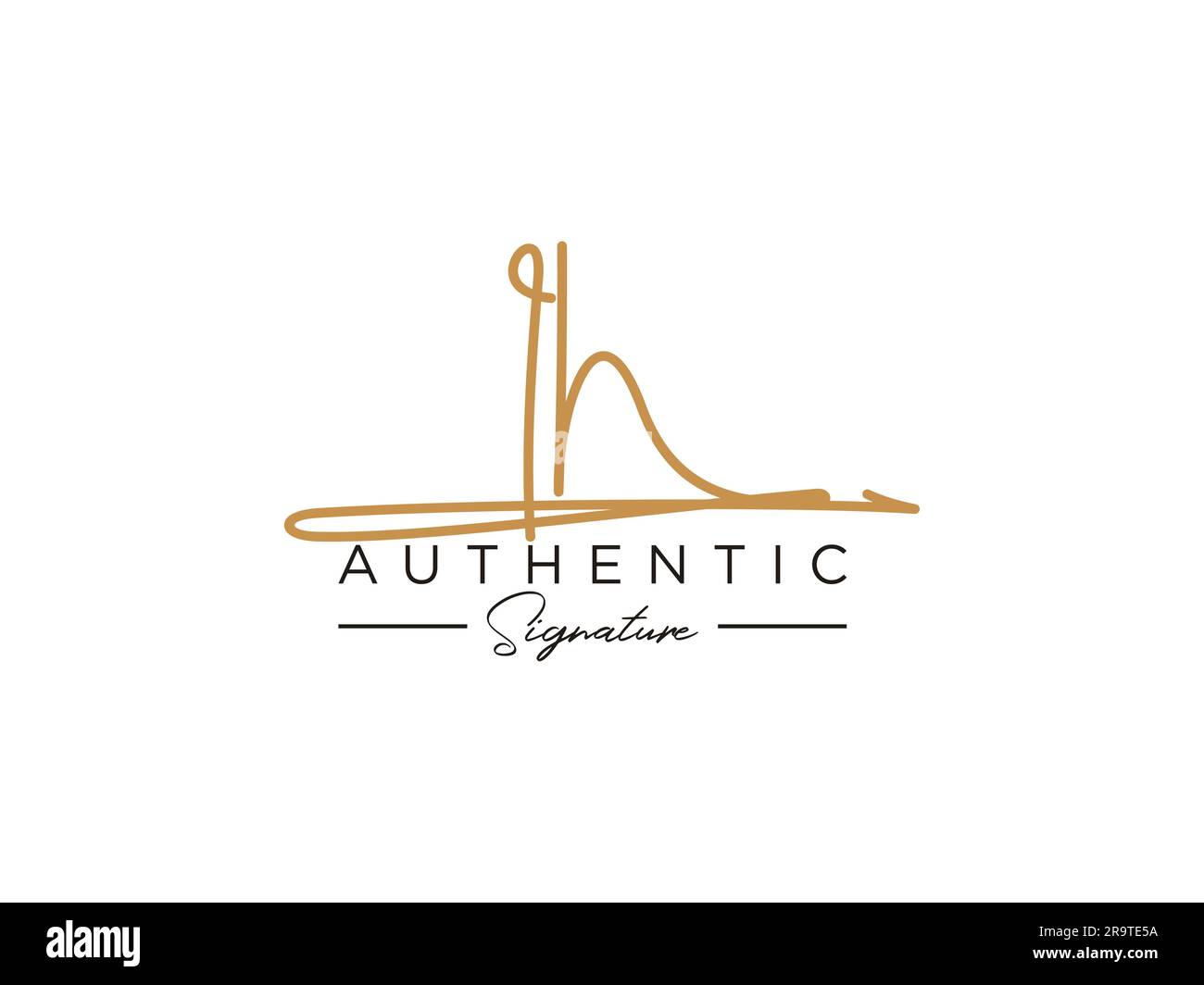 IH Signature Logo Template Vector Stock Vector Image & Art - Alamy