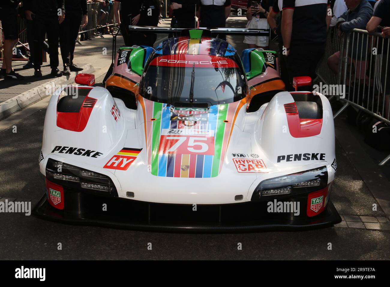 Porsche Penske Motorsport 963 #75 hypercar at 24h of Le Mans circuit de ...